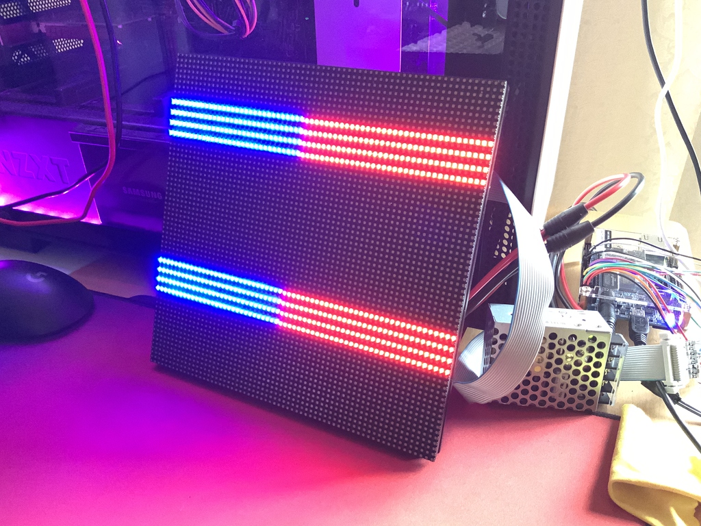 64x64 03 panel weird refresh lines - SmartMatrix Display - SmartMatrix ...